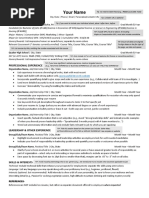 McCombs BBA Resume Template Guide | PDF | Résumé | Languages
