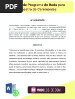 Protocolo de Bodas (Maestro de Ceremonia | PDF