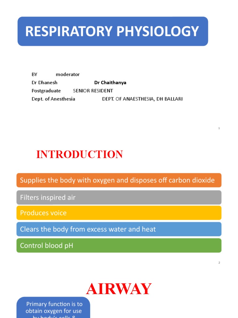 Respiratory physiology.ppt | PDF | Exhalation | Breathing