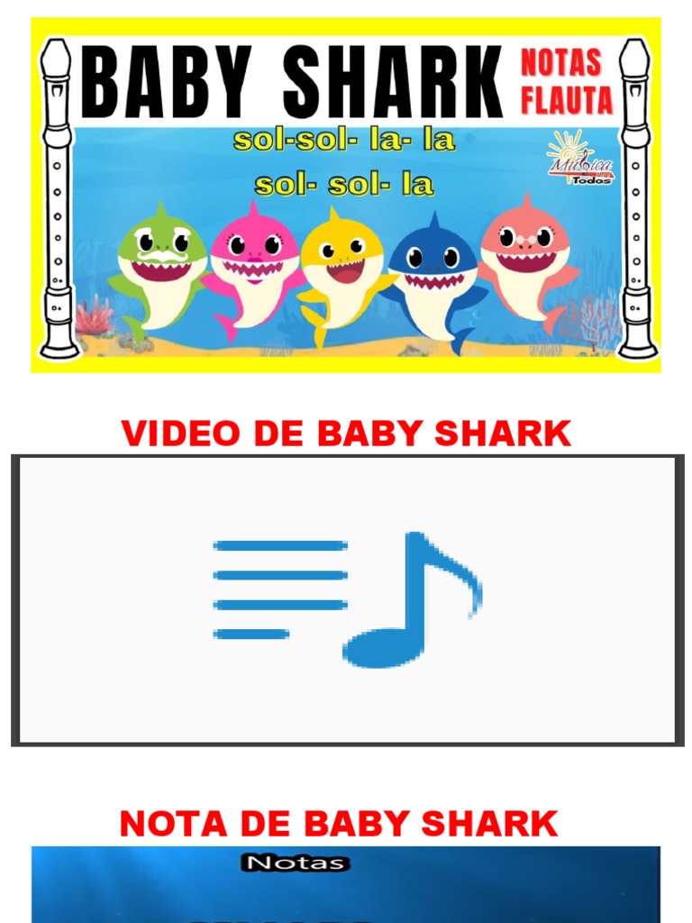 Baby Shark en Flauta Dulce | PDF