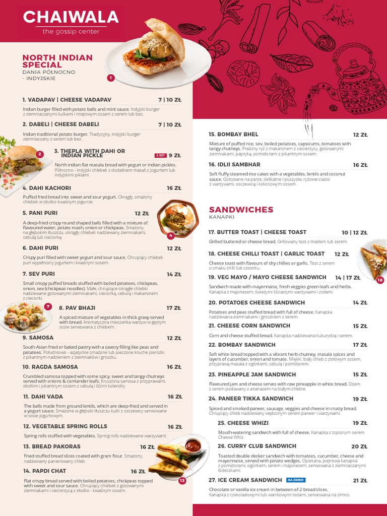 Chaiwala Menu | PDF