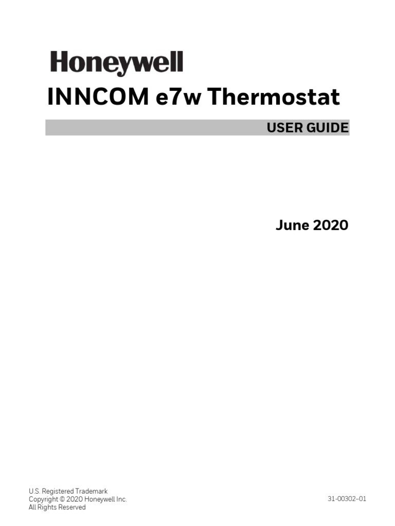 INNCOM E7w USER GUIDE - INSTALLATION INSTRUCTIONS | PDF | Computer ...