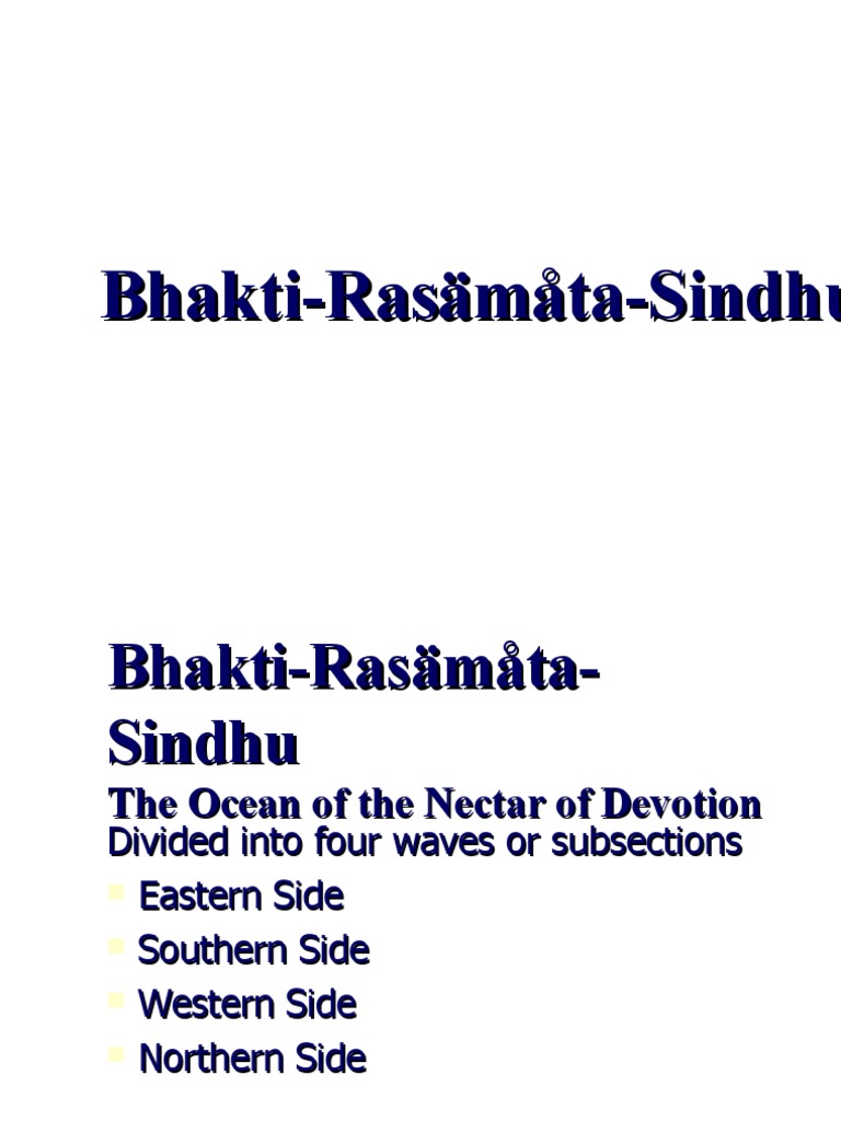 Bhakti Rasamrta Sindhu 2 Print | PDF