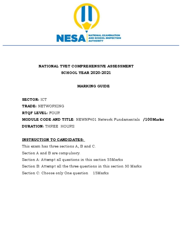 MODULE CODE AND TITLE: NEWNF401 Network Fundamentals | PDF | Ip Address ...