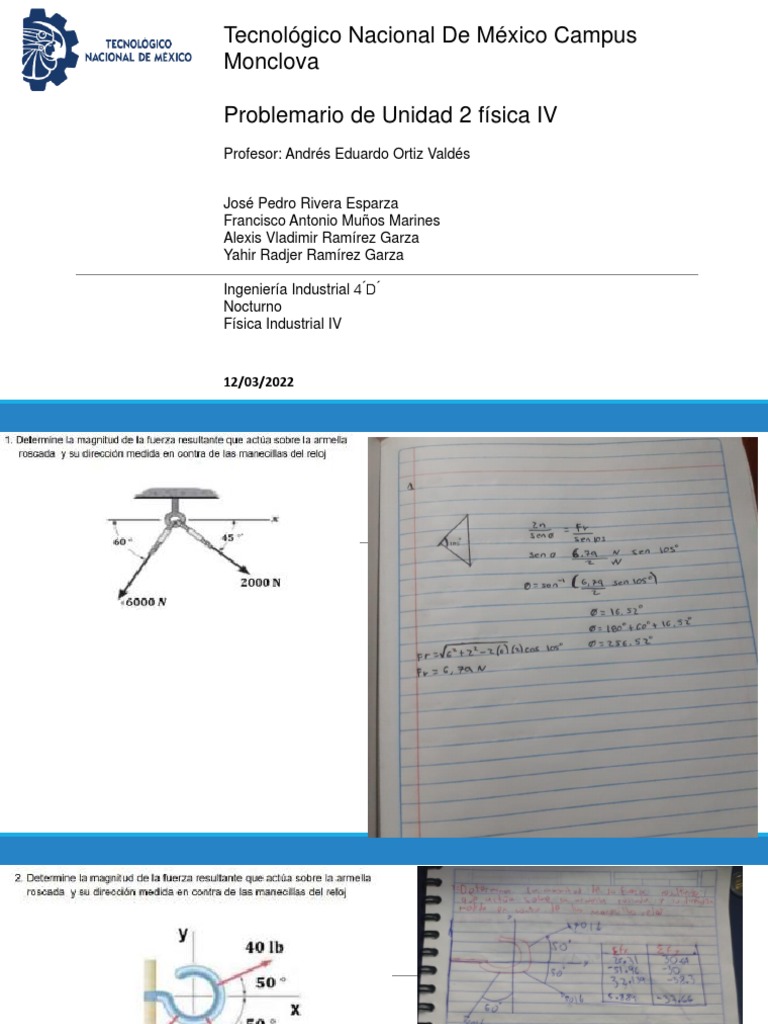 Problemario U2 | PDF