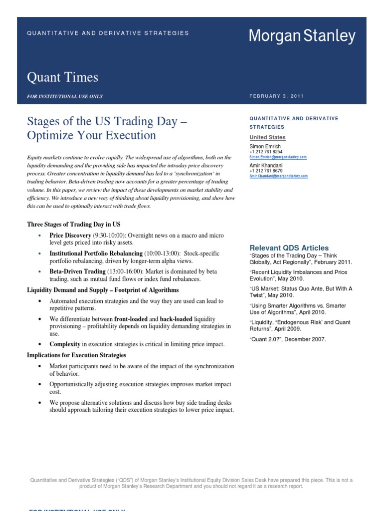 Trading Day Pdf Market Liquidity Day Trading