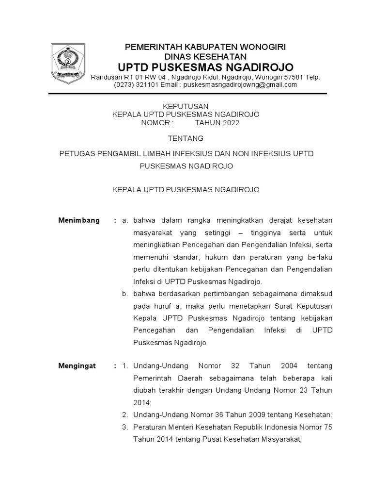 SK Petugas Limbah | PDF