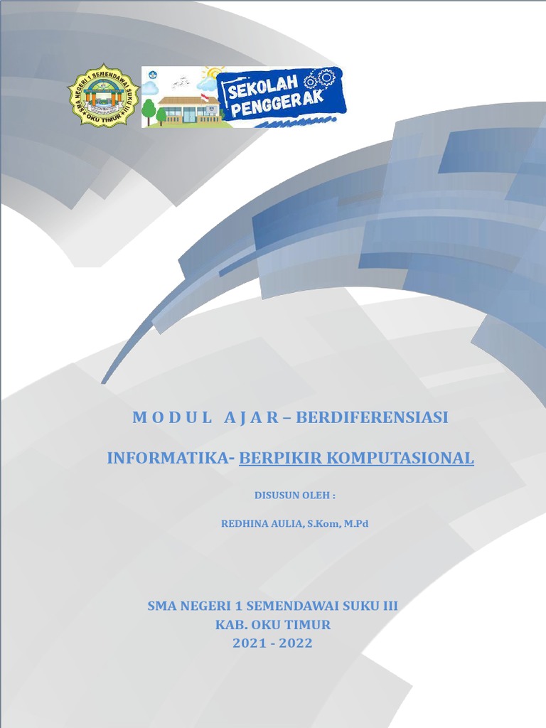 Contoh Modul Ajar Informatika SMA | PDF