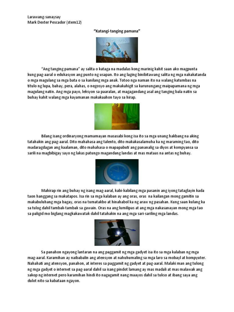 Larawang Sanaysay | PDF