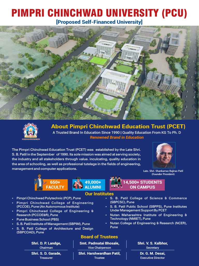 Pimpri Chinchwad University (Pcu) : (Proposed Self-Financed University ...