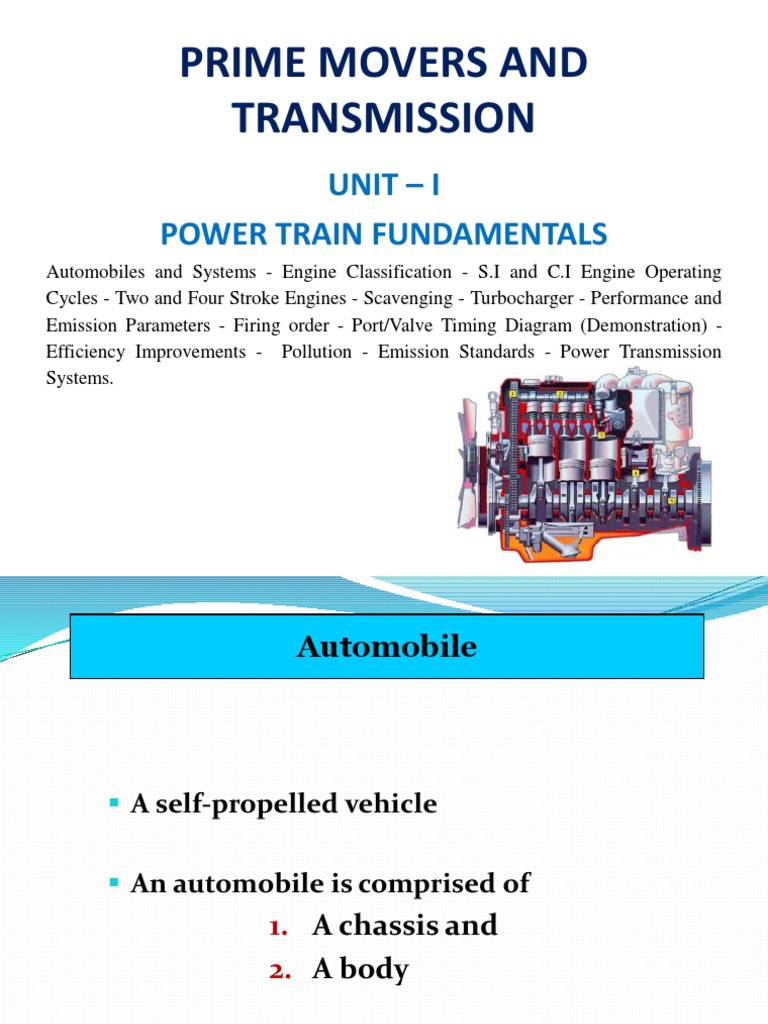Diesel Engine Parts Overview | PDF | Internal Combustion Engine ...