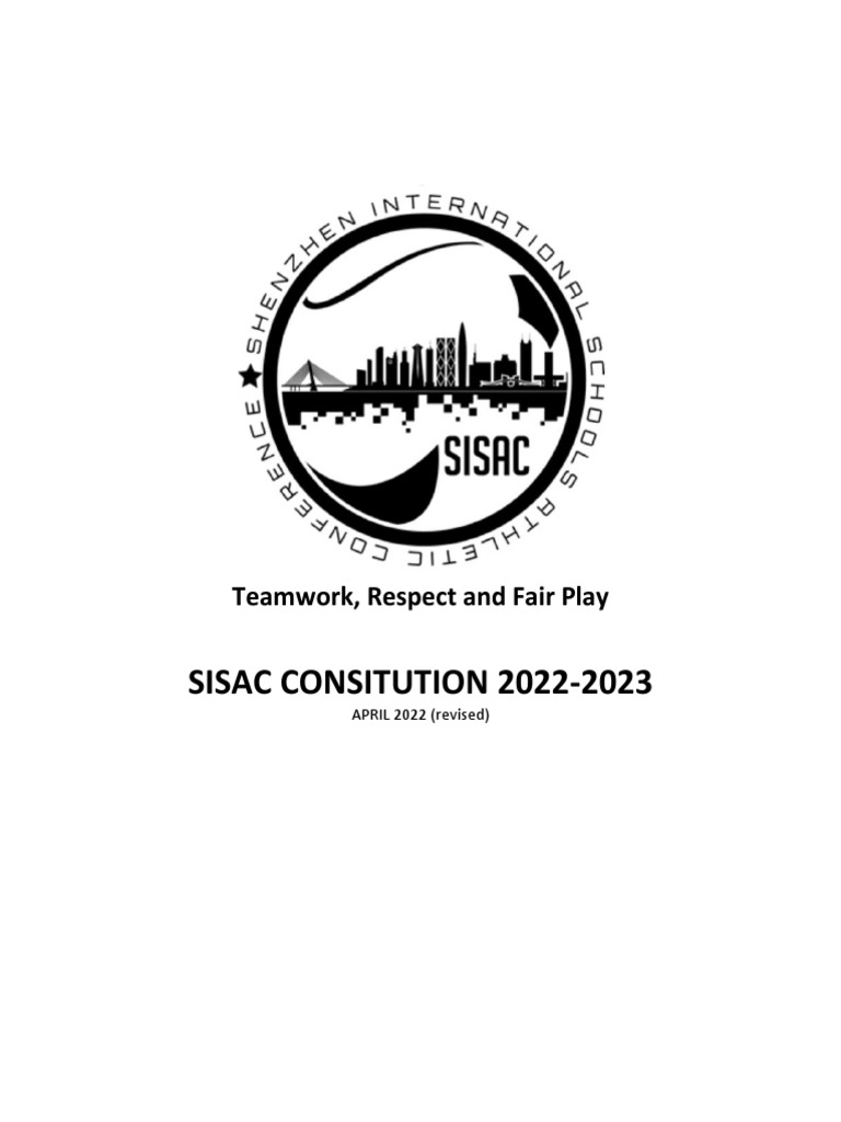 2022-23 Sisac Consititution | PDF | Association Football | Recreation