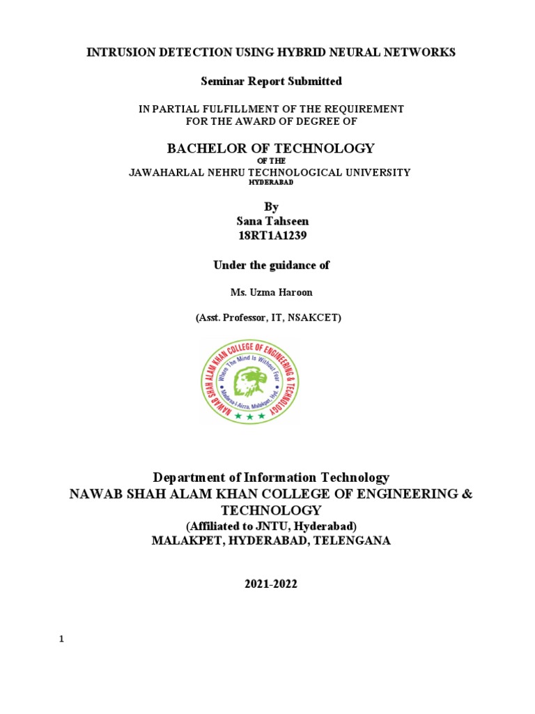 Technical Seminar - Format | PDF | Systems Science | Applied Mathematics