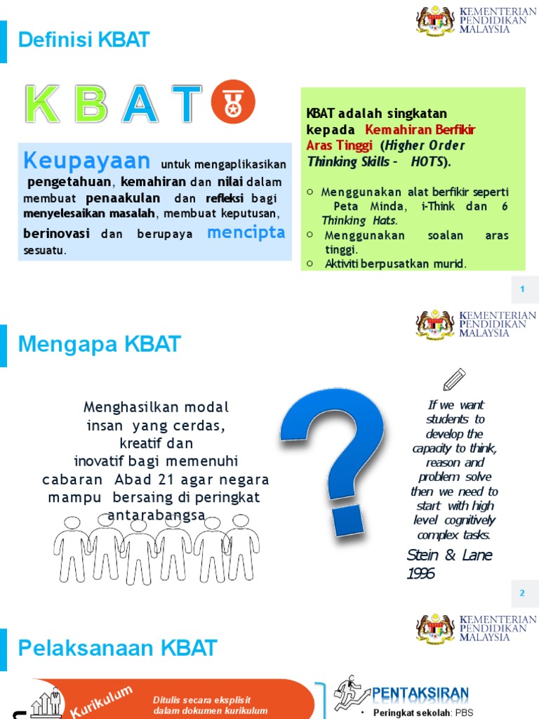 Kbat Dalam Pentaksiran | PDF