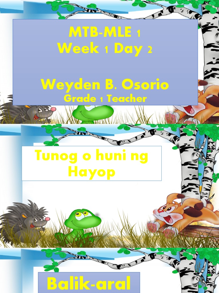 Grade 1 PPT MTB q1 w1 Day 2a | PDF