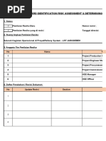 Matriks Penilaian Risiko K3 dan Pengendalian | PDF