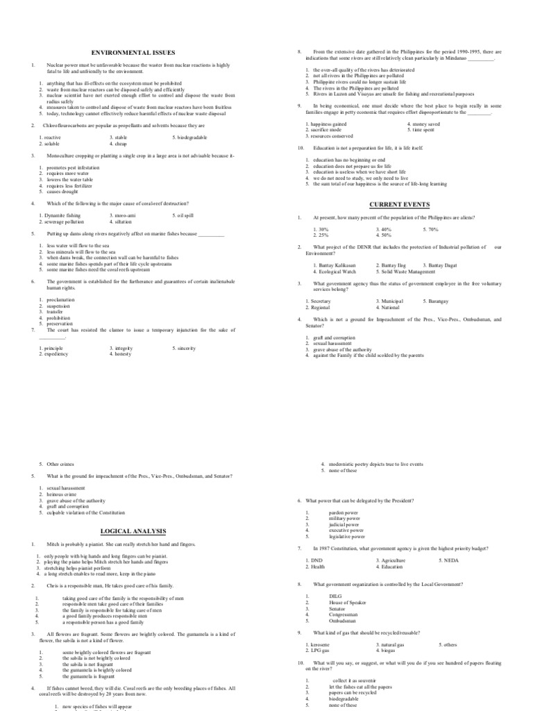 Civil Service Reviewer Part III | PDF