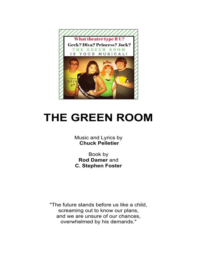 The Green Room Script | PDF | Musical Theatre