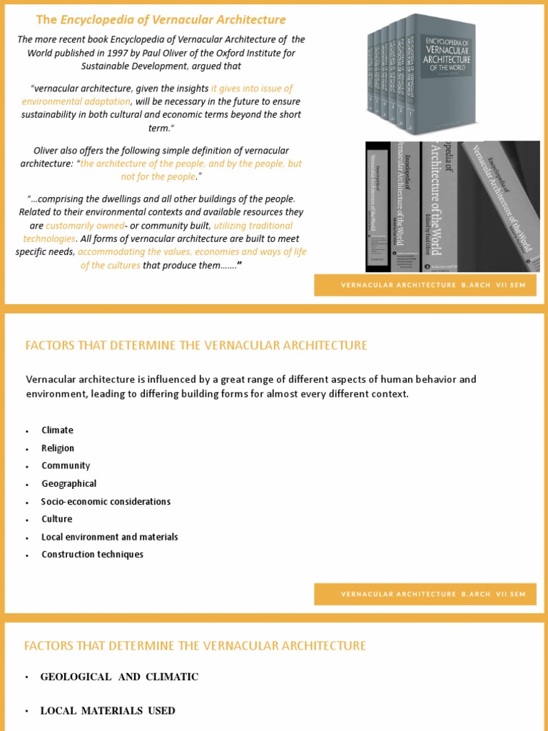 Unit 1.2 Vernacular Architecture | PDF | Natural Environment | Earth ...