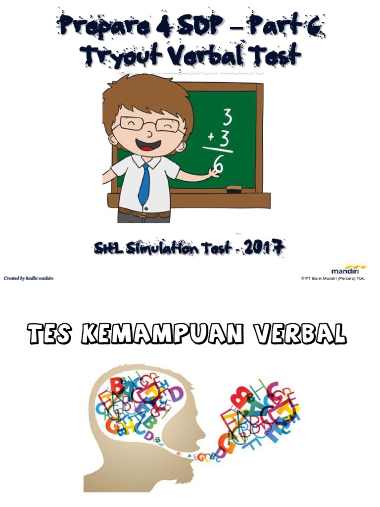 Prepare 4 SDP 2017 Part 6 - Pembahasan Try Out Verbal-1 | PDF