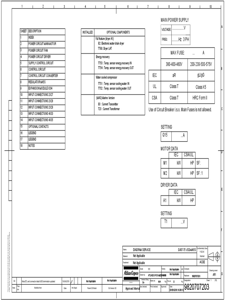 GA37 Schematics | PDF | Fuse (Electrical) | Power Supply