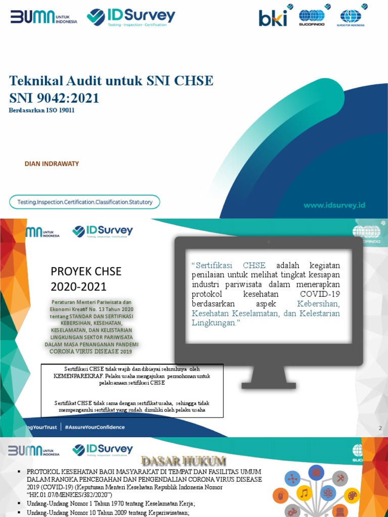 Teknik Audit Untuk SNI CHSE 9042 | PDF
