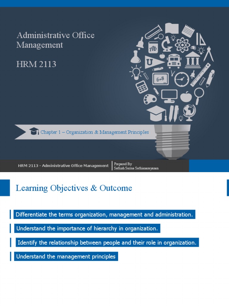 01-Organization & Management Principles | PDF | Human Resource ...