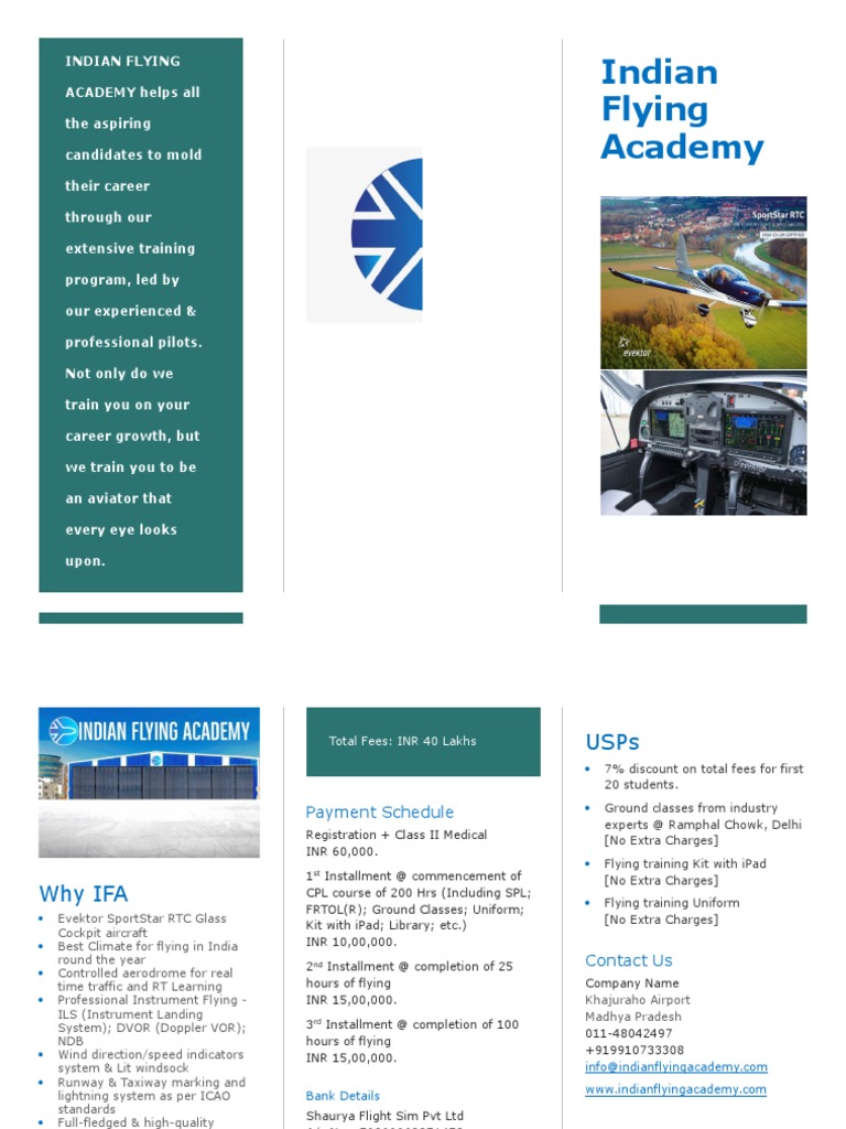 IFA Brochure | PDF | Aviation | Aeronautics