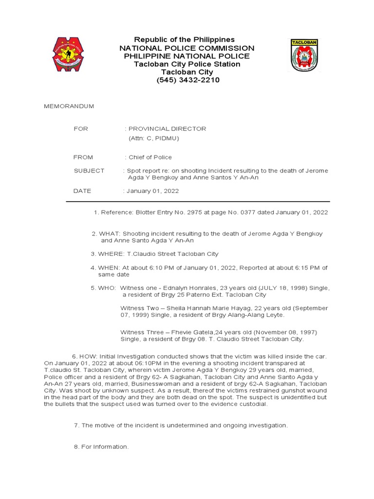 Republic of The Philippines National Police Commission Philippine ...