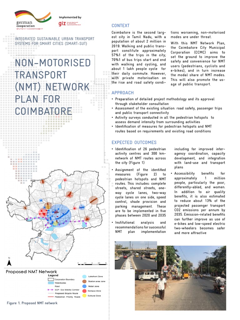 NMT Network Plan for Coimbatore | PDF | Public Transport | Pedestrian