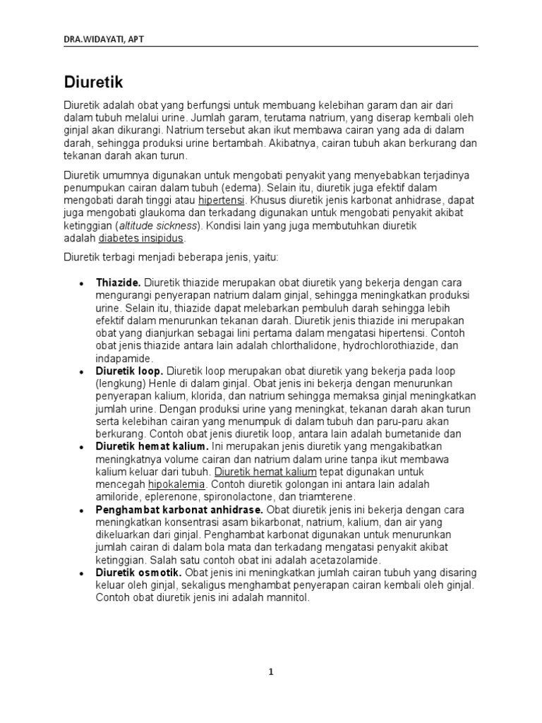 Diuretik | PDF