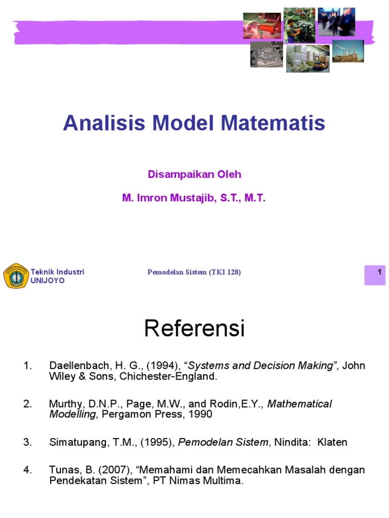 L.7. Analisis Model Matematis | PDF | Sensitivity Analysis | Mathematical Optimization