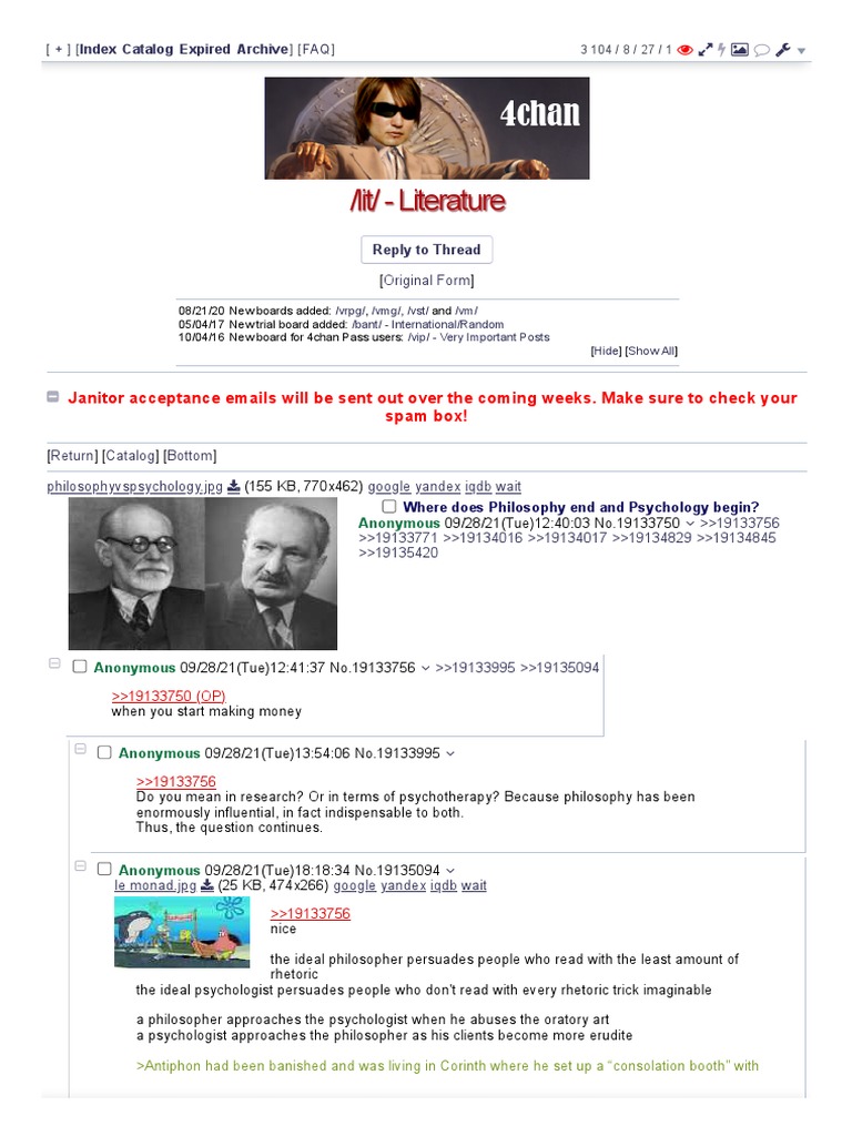 Lit - Where Does Philosophy End and Psychology Begin - Literature ...