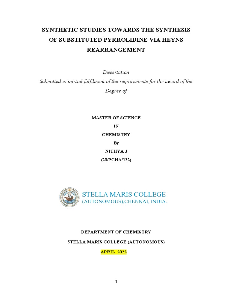 Pyrrolidine Synthesis via Heyns Rearrangement | PDF