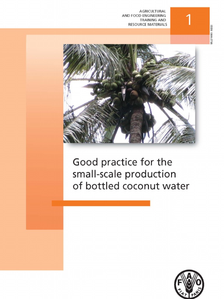 FAO Coconut Water Processing | PDF | Ph | Microorganism