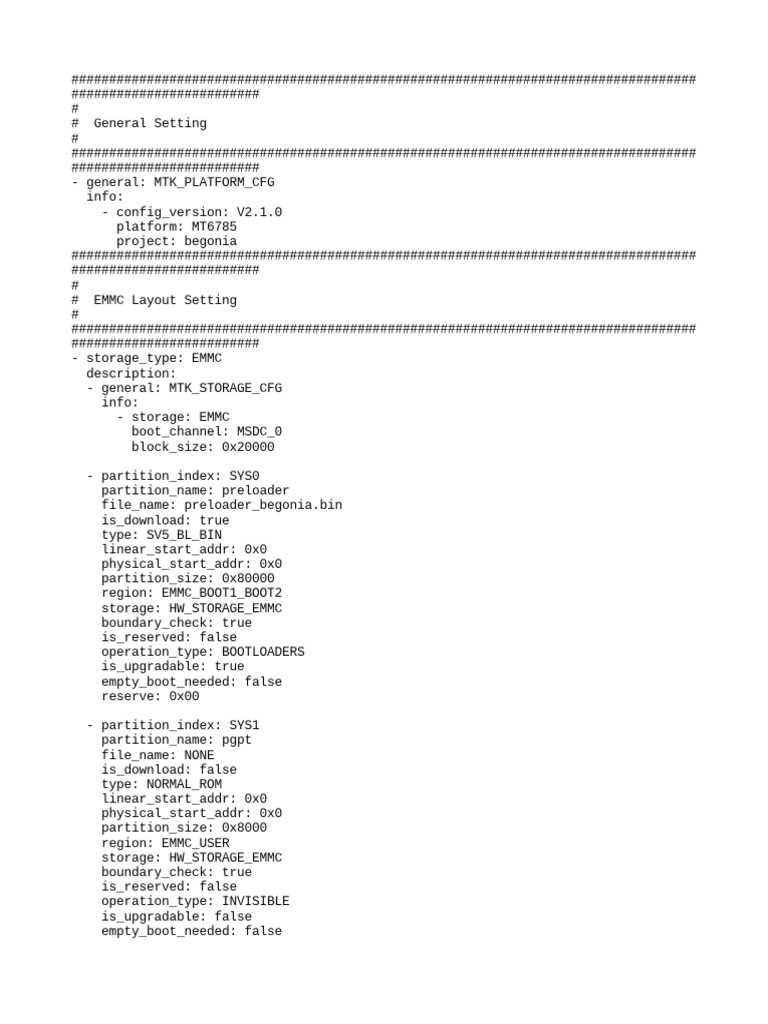 MT6785 Android Scatter | PDF