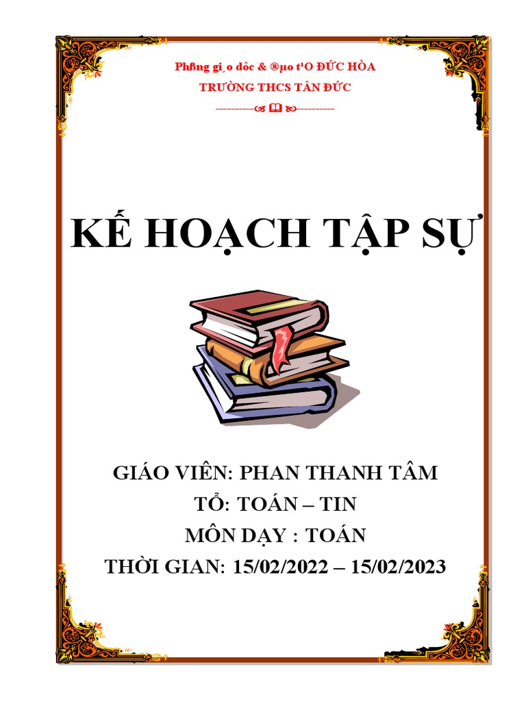 Bìa kế hoạch tập sự | PDF