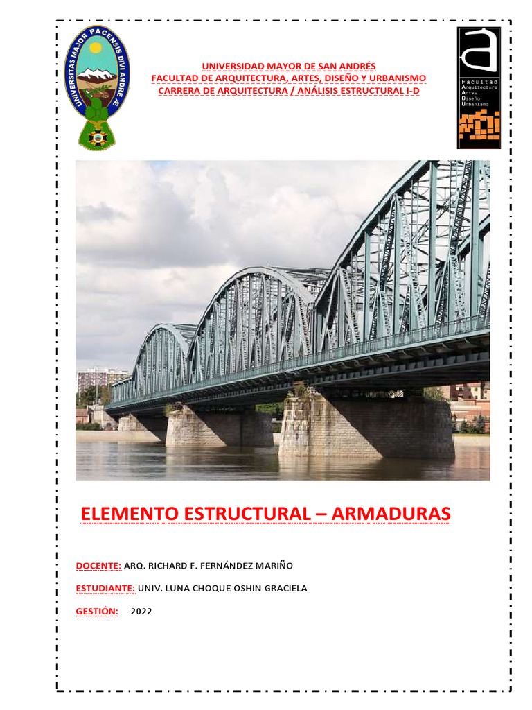 Análisis de Armaduras Estructurales | PDF | Braguero | Puente