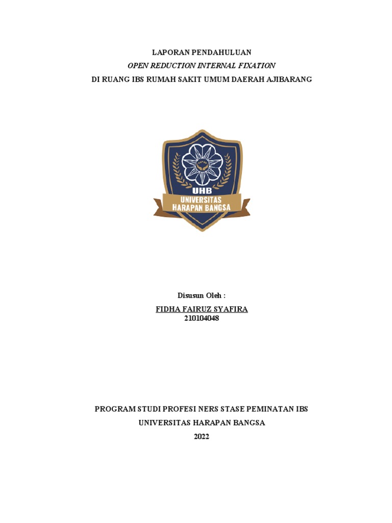 Prosedur ORIF untuk Fraktur Cruris | PDF | Sains & Matematika