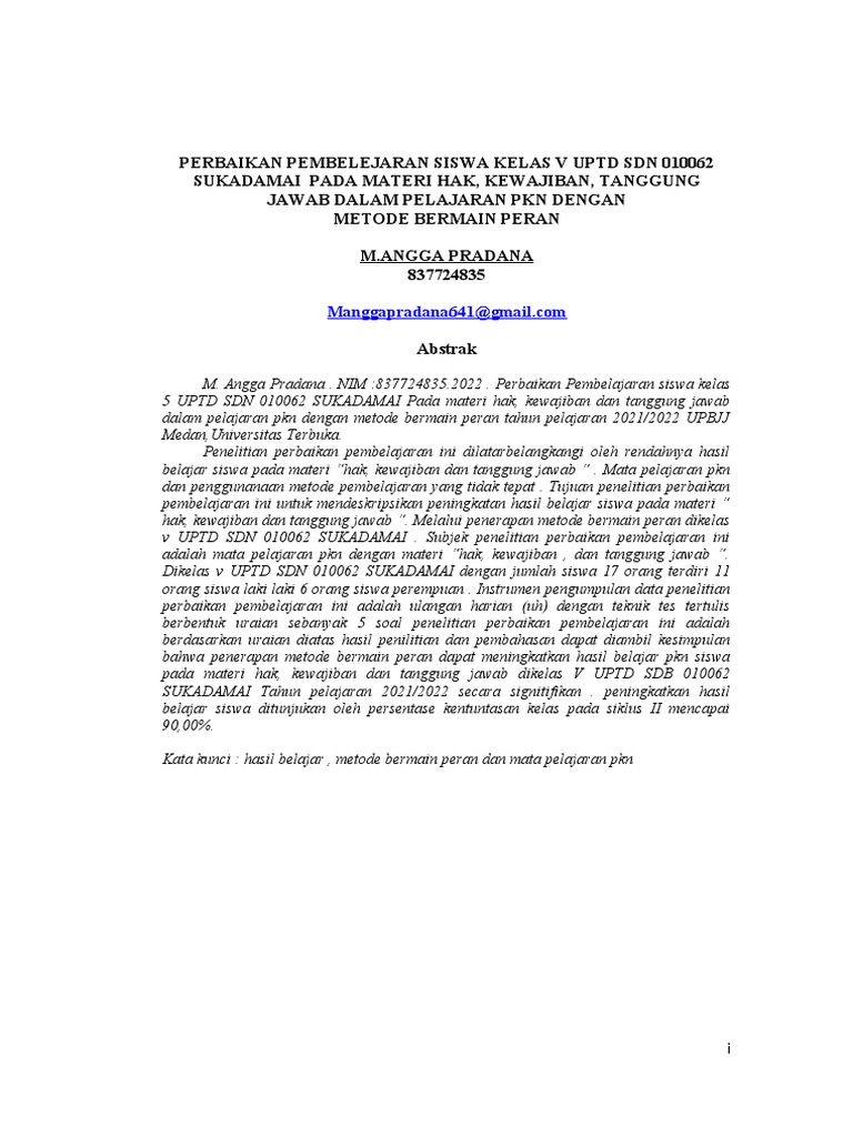 KARIL BARU-1 Angga | PDF