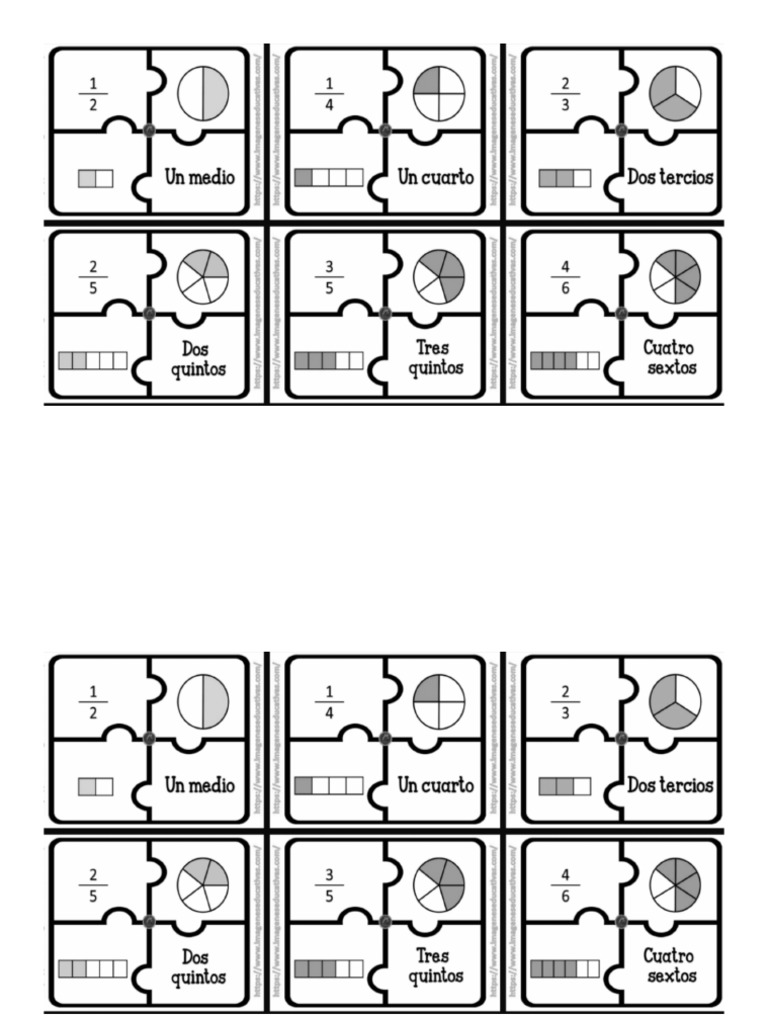 Rompecabezas de Fracciones | PDF