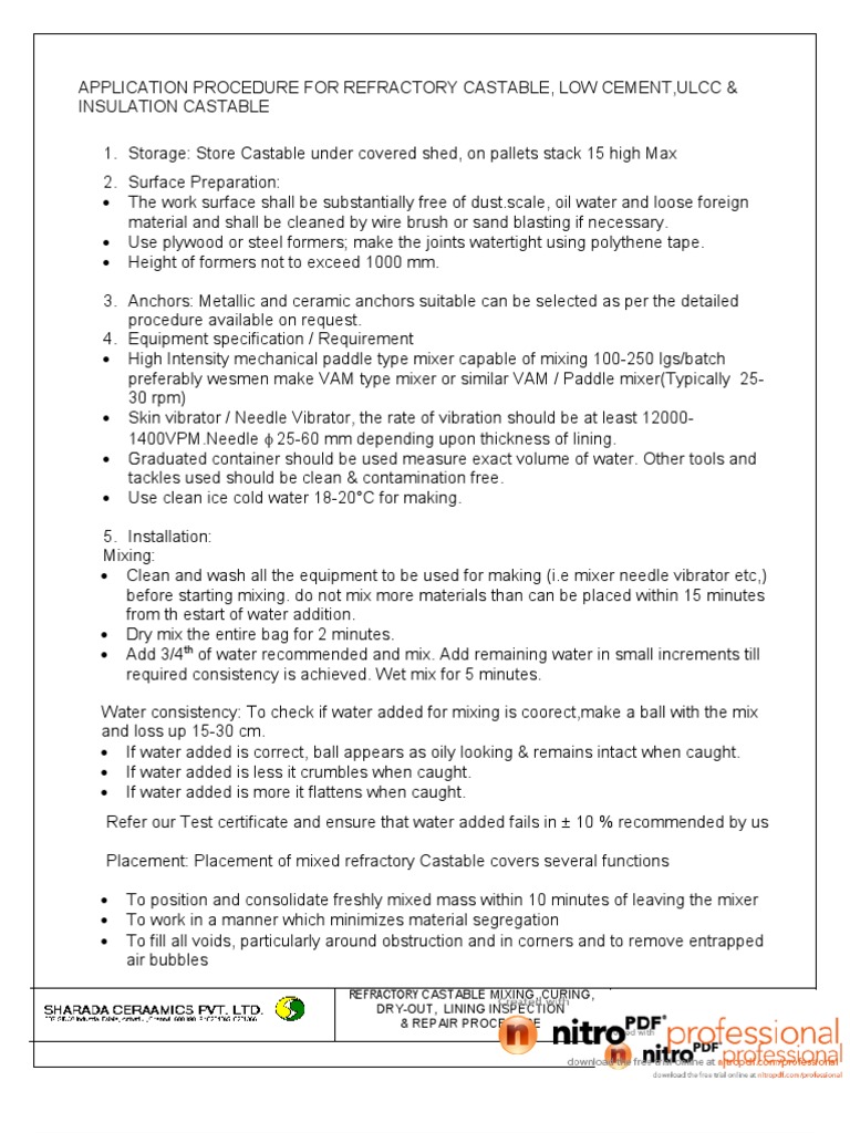 Installation Instructions Application Procedure | PDF | Foreign ...