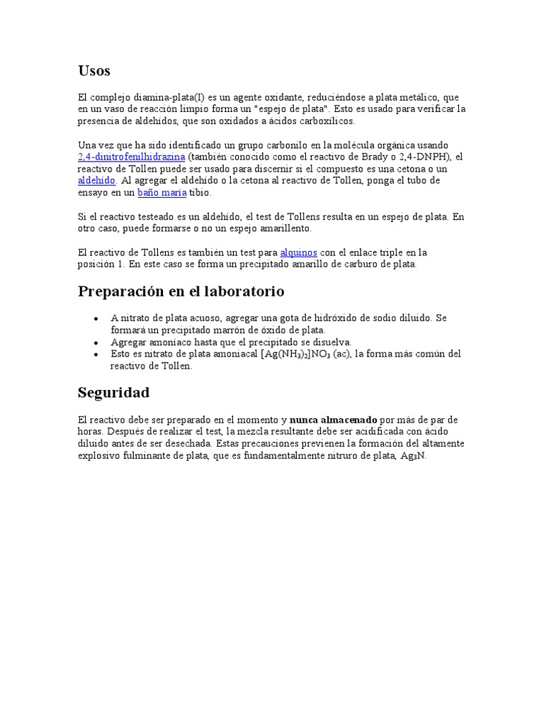 Reactivo Tollens Pdf