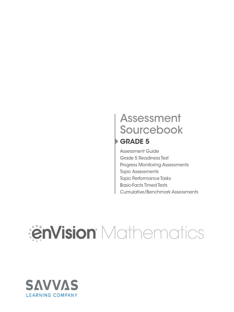 EnVision G5 ASB P PDF | PDF | Educational Assessment | Cognition