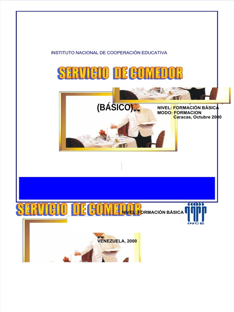 Fdocuments - Ec Manual Servicio de Comedor Basico | PDF | Hotel | Moralidad