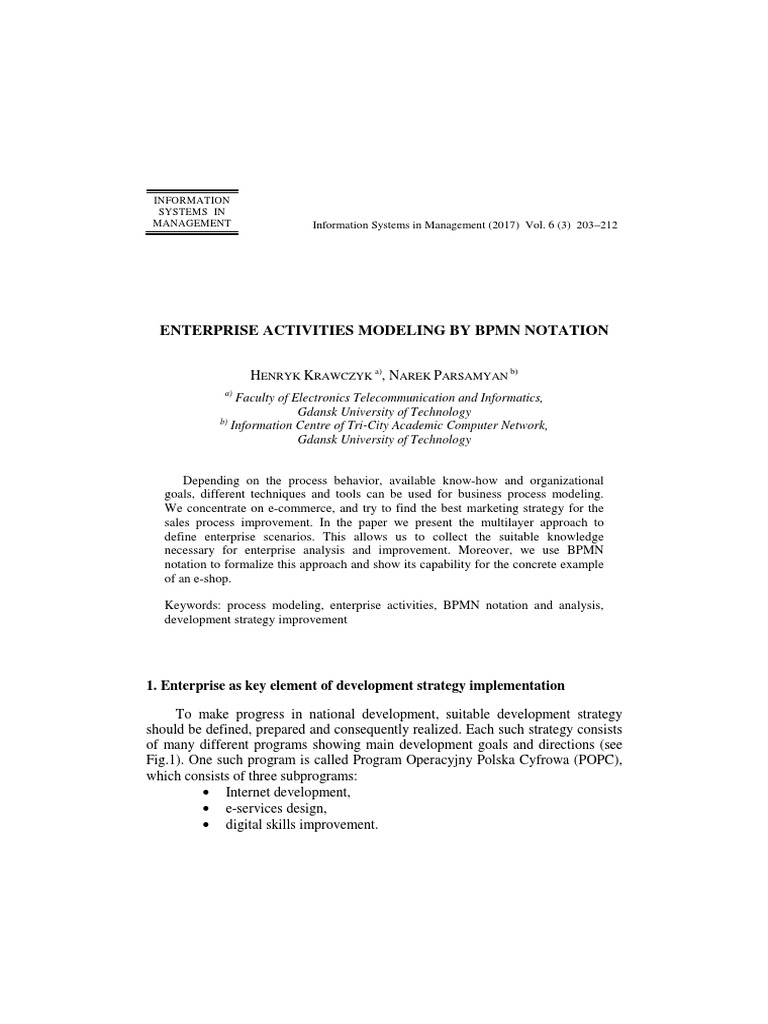 Enterprise Activities Modeling by B | Download Free PDF | Online ...