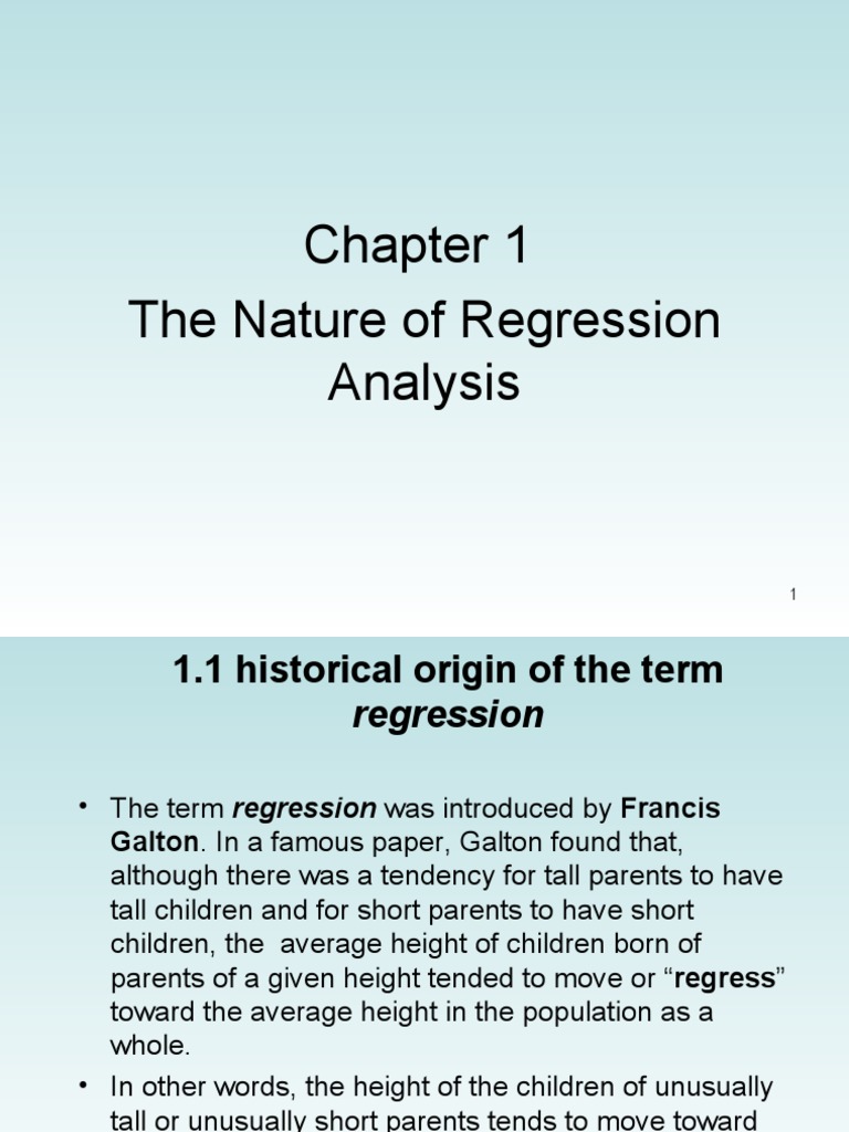 The Nature of Regression Analysis | PDF | Dependent And Independent ...