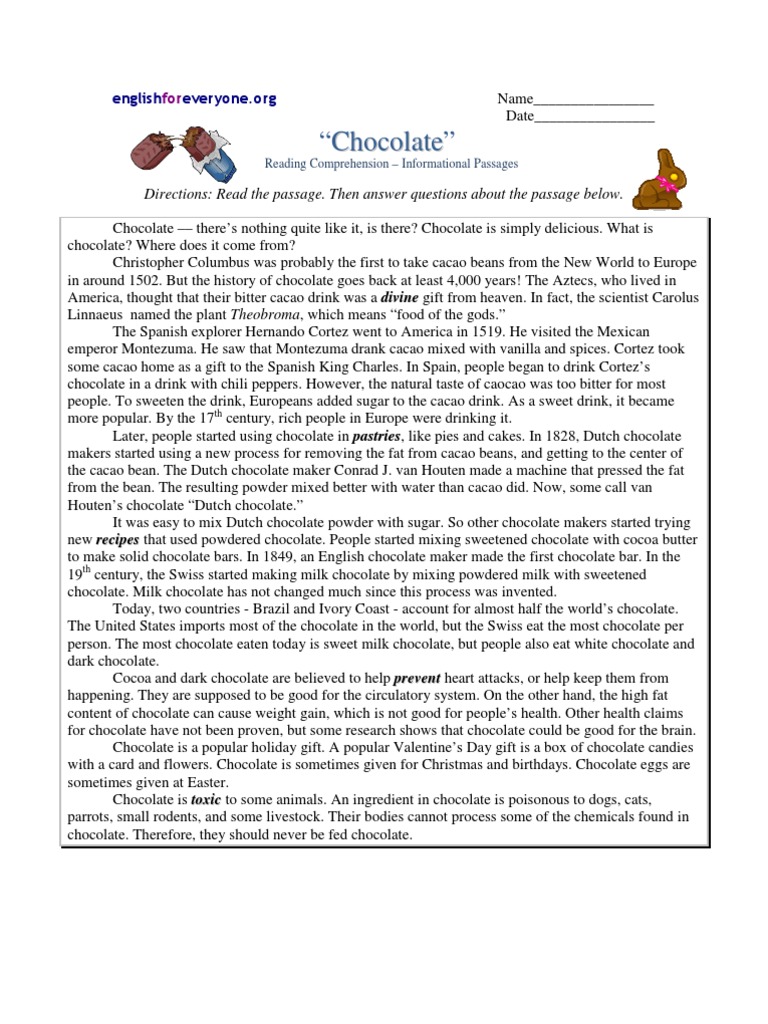 Chocolate Text | PDF | Chocolate | Foods
