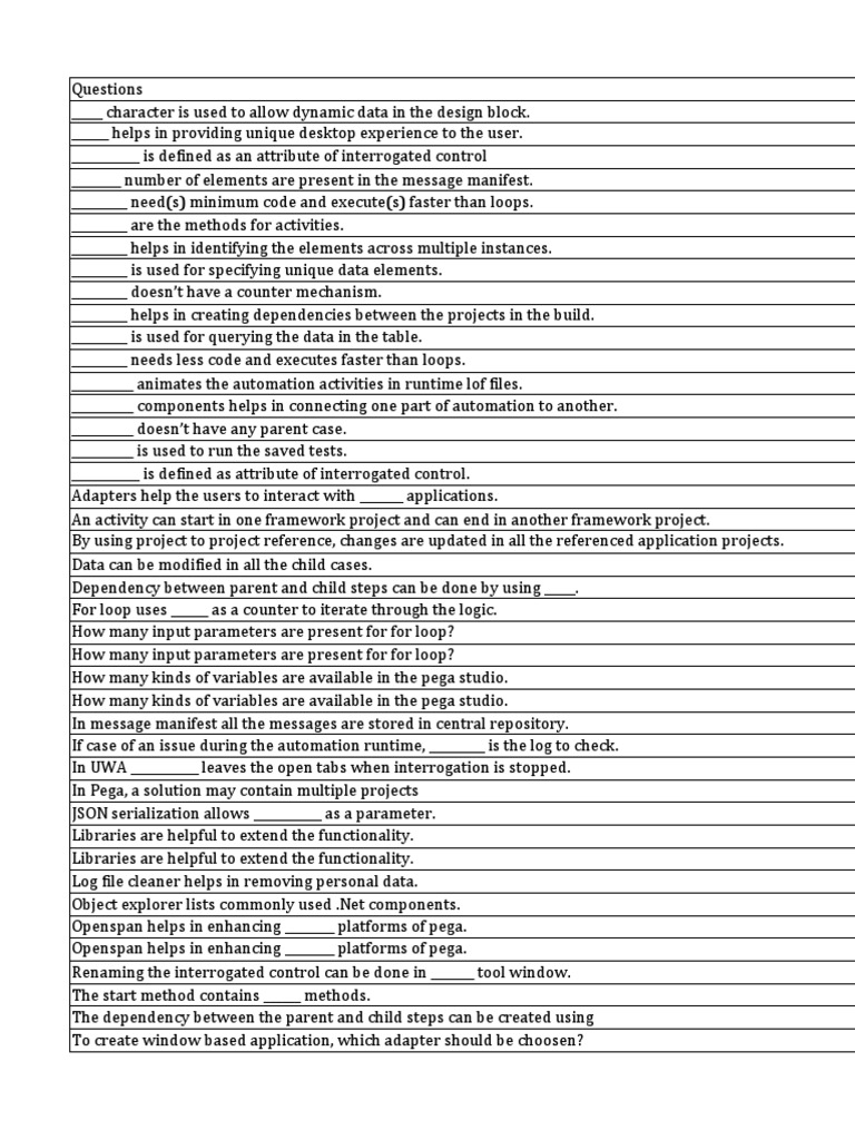 RPA With Pega | PDF | Control Flow | Variable (Computer Science)