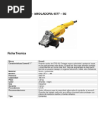 Ficha Tecnica Pulidora Dewalt DWE4120 | PDF | Hogar, jardinería y bricolaje